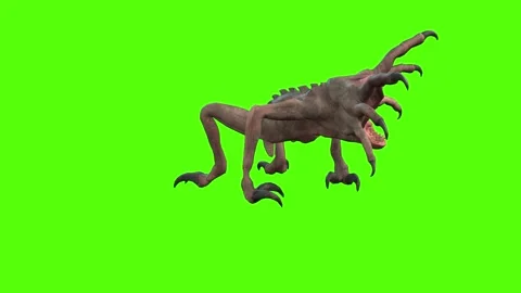Monster Roar Green Screen Animation 4k R... | Stock Video | Pond5
