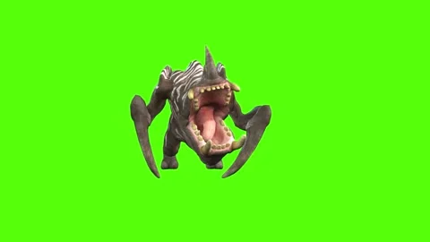 Monster Roar Green Screen Animation 4K R... | Stock Video | Pond5
