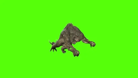 monster Running Green Screen Animation 4... | Stock Video | Pond5