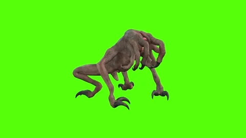 Monster Running Spit Venom Green Screen ... | Stock Video | Pond5