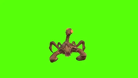 Monster Scorpion Roar Green Screen Anima... | Stock Video | Pond5