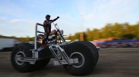 Monster sized Harley Davidson | Stock Video | Pond5