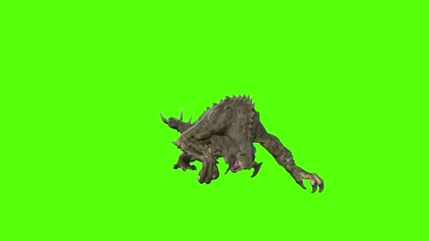 monster smash attack Green Screen Animat... | Stock Video | Pond5
