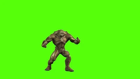 Monster Smash Green Screen Animation 3D ... | Stock Video | Pond5
