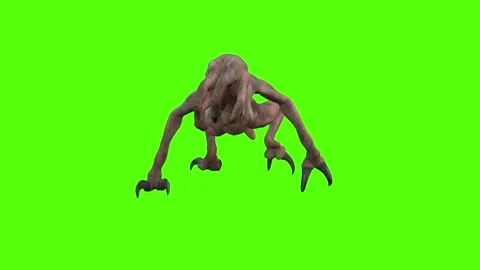Monster Strafe Left Green Screen Animati... | Stock Video | Pond5