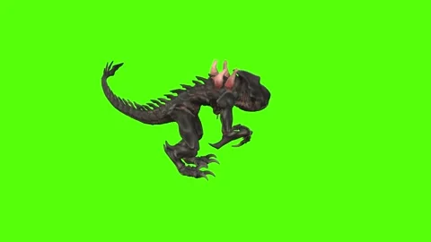 monster turn left Green Screen Animation... | Stock Video | Pond5
