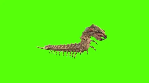 Monster Worm Idle Green Screen Animation... | Stock Video | Pond5