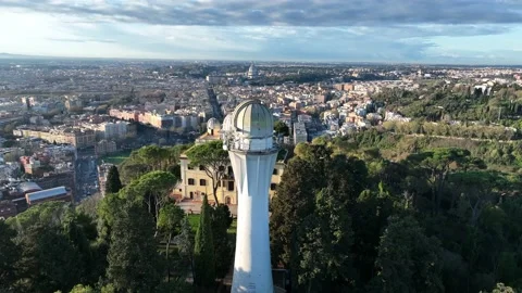 The Monte Mario observatory in Rome with... | Stock Video | Pond5