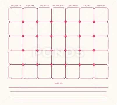 Monthly Calendar Template for Organized and Efficient Planning: Royalty ...