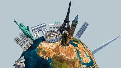 World Monuments 3D Stock Video Footage | Royalty Free World Monuments ...