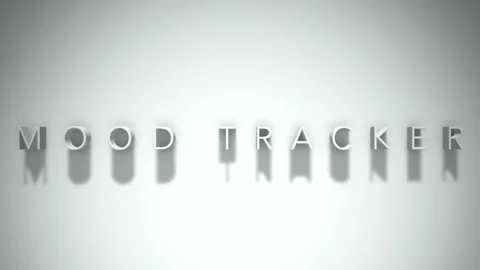 mood tracker 3D title animation white te... | Stock Video | Pond5