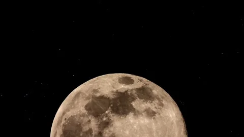 Moon 4K time lapse footage. Night sky ba... | Stock Video | Pond5