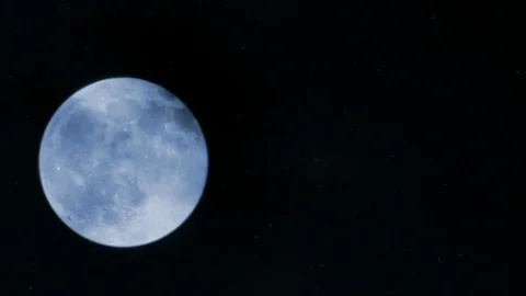 Moon close-up during the night. Visible ... | Stock Video | Pond5