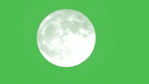 Moon green screen rotation. Moving cloud... | Stock Video | Pond5
