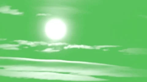 Moon green screen rotation. Moving cloud... | Stock Video | Pond5