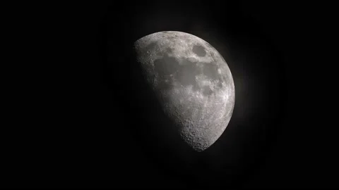 Moon lunar phase transition animation in... | Stock Video | Pond5