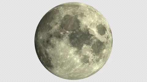 Moon phases - 3d render looped with alph... | Stock Video | Pond5