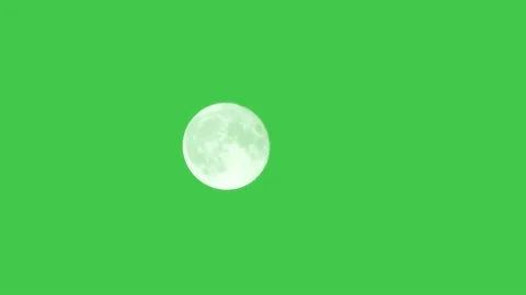 Moon surface with clouds with green scre... | Stock Video | Pond5
