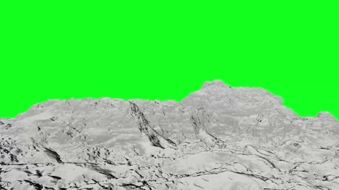 Moon Terrain Green Screen | Stock Video | Pond5