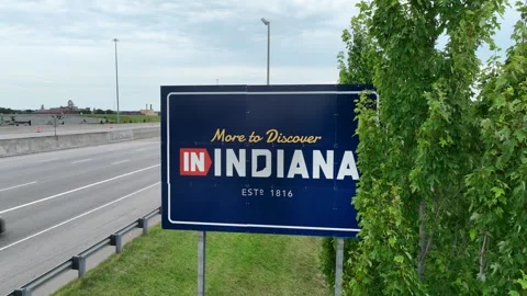 Indiana State Sign Stock Video Footage | Royalty Free Indiana State ...