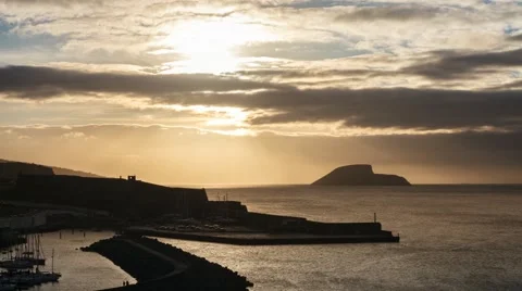 Morning golden hour with the rising sun,... | Stock Video | Pond5