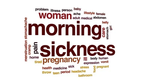Morning sickness animated word cloud, te... | Stock Video | Pond5