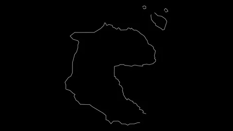 Morobe province map of Papua New Guinea ... | Stock Video | Pond5
