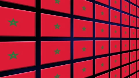 Morocco Flag Animated Background 3d Anim... | Stock Video | Pond5