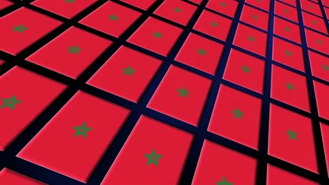 Morocco Flag Animated Background 3d Anim... | Stock Video | Pond5
