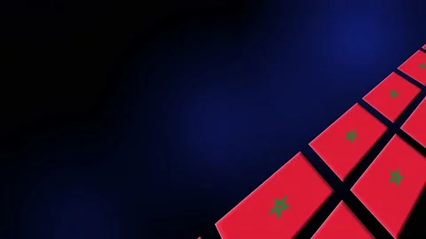 Morocco Flag Animated Background 3d Anim... | Stock Video | Pond5