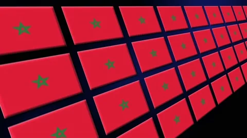 Morocco Flag Animated Background 3d Anim... | Stock Video | Pond5