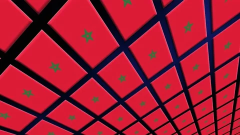 Morocco Flag Animated Background 3d Anim... | Stock Video | Pond5