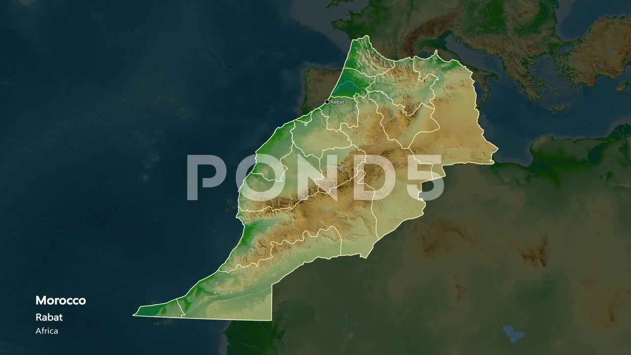 Morocco Physical Map