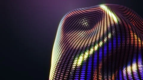Morphing 3D Blob With Colorful Shiny Tex... | Stock Video | Pond5