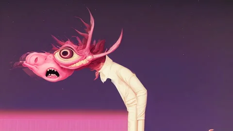 Morphing animation of surreal painting o... | Stock Video | Pond5