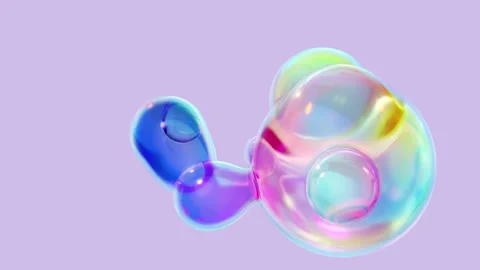 Morphing liquid blobs in a metaball anim... | Stock Video | Pond5