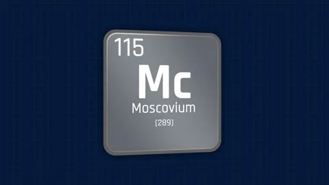 Moscovium or Mc Element Periodic Table A... | Stock Video | Pond5