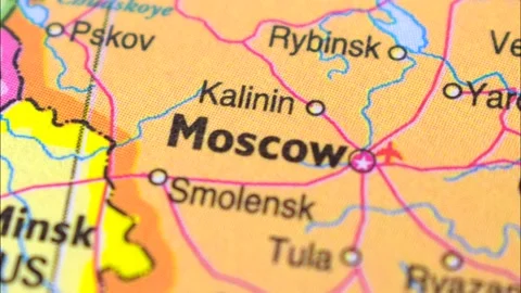 Moscow Country - Geographic Area On The ... | Stock Video | Pond5