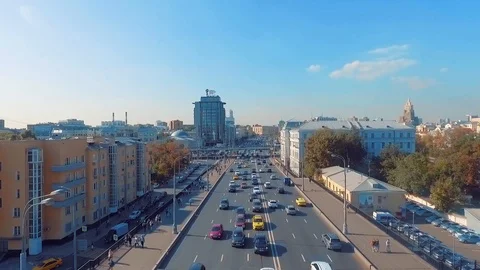 MOSCOW-November 18: Aerial view of Luzhn... | Stock Video | Pond5