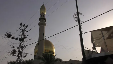 The mosque in Barta'a- a town in Israel ... | Stock Video | Pond5