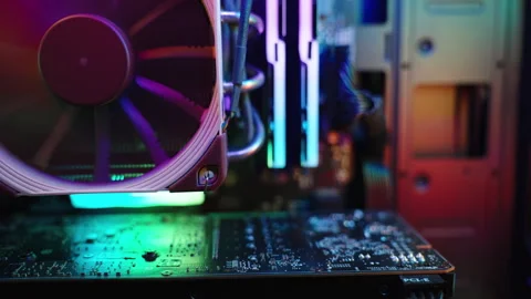 Gaming Motherboard Stock Footage ~ Royalty Free Stock Videos | Pond5