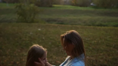 Mothers Day. Rear view, close outdoor po... | Stock Video | Pond5