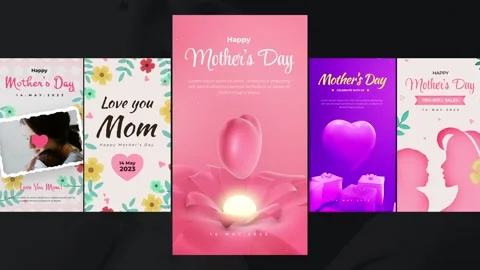 Mothers Day Stories Pack ~ After Effects Template #239187522