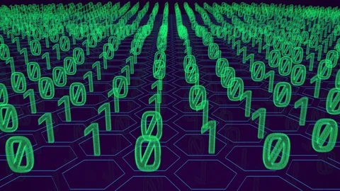 Motion background with binary code symbo... | Stock Video | Pond5