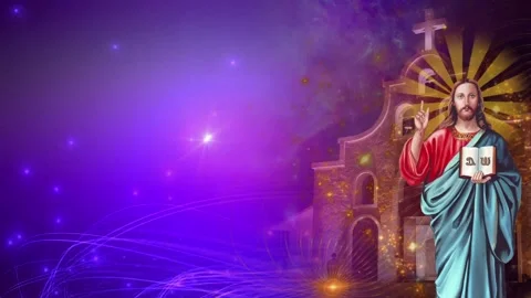 Motion Background Jesus 01 | Stock Video | Pond5