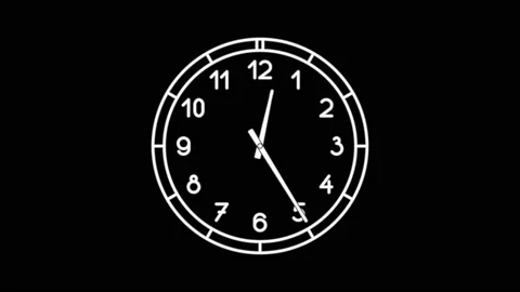 Motion background with spinning clock | Stock Video | Pond5