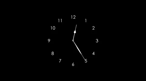 Motion background with spinning clock in... | Stock Video | Pond5