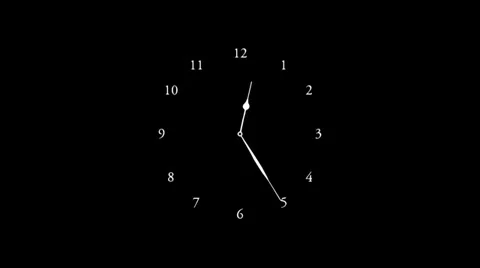 Motion background with spinning clock in... | Stock Video | Pond5