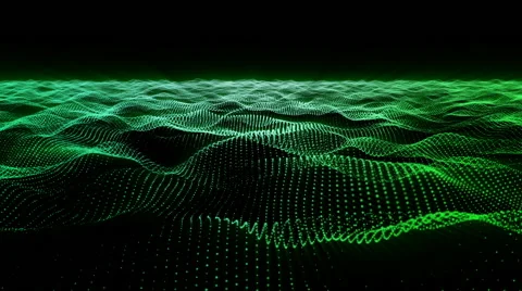 Motion background, wavy animated surface... | Stock Video | Pond5