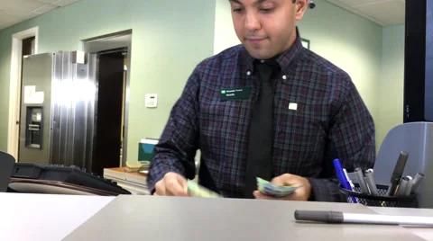 Woman Bank Teller Stock Video Footage | Royalty Free Woman Bank Teller ...